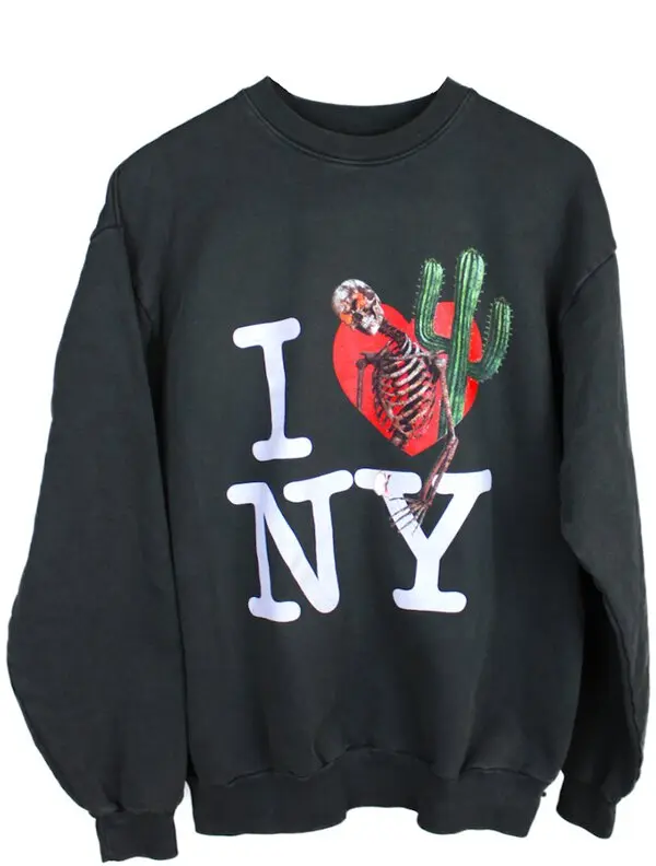 TRAVIS SCOTT Astroworld I Love Ny Crewneck Sweatshirt