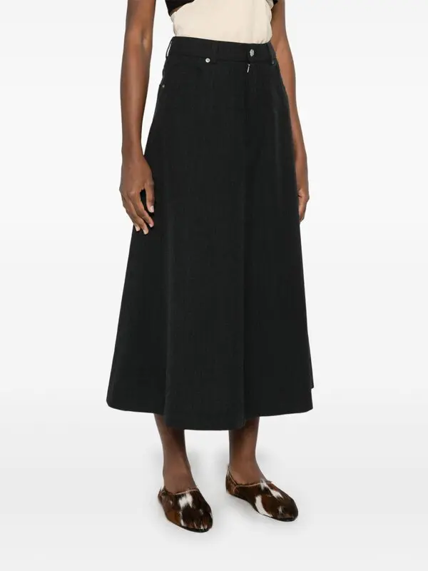 Nanushka Cintia Midi Skirt - Grey