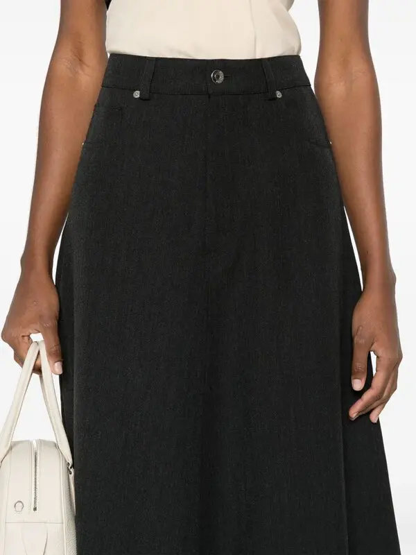 Nanushka Cintia Midi Skirt - Grey