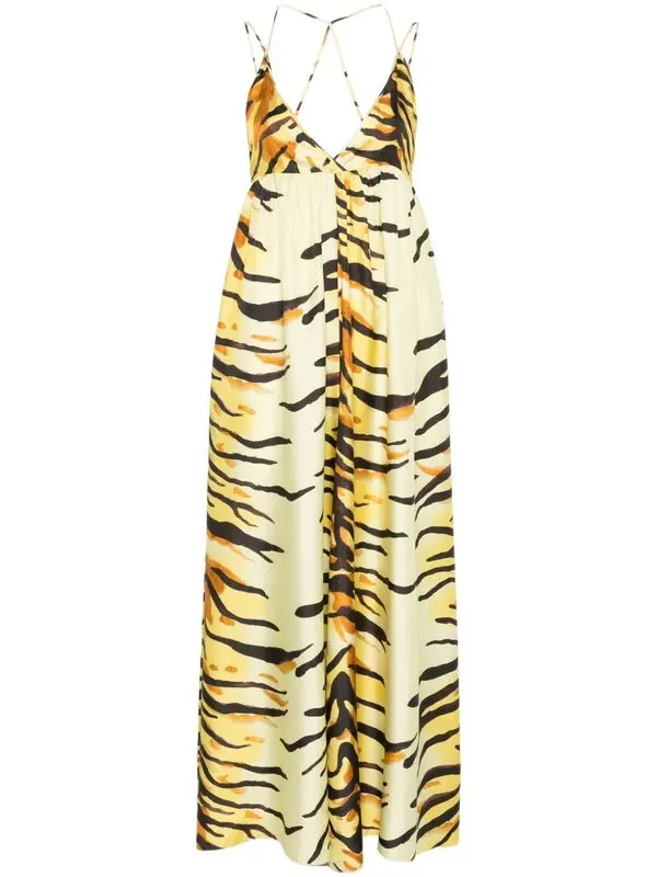 Nanushka Zebra-print Maxi Dress