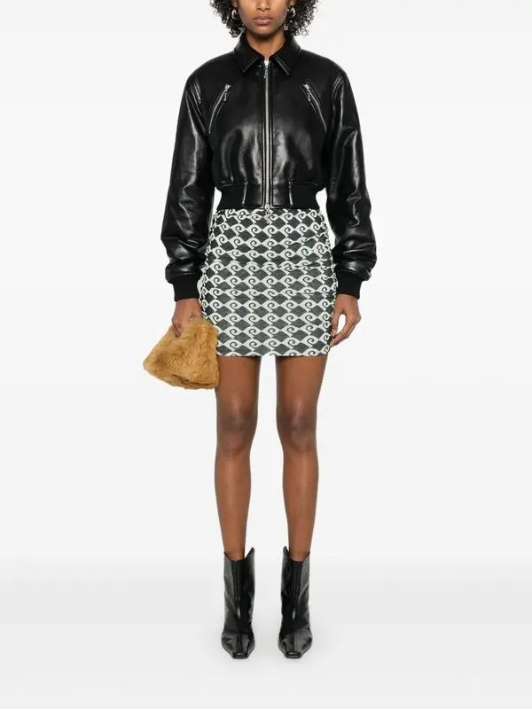 Nanushka Geometric-print Mini Skirt