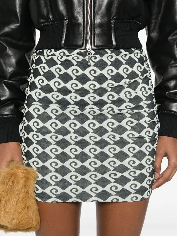 Nanushka Geometric-print Mini Skirt