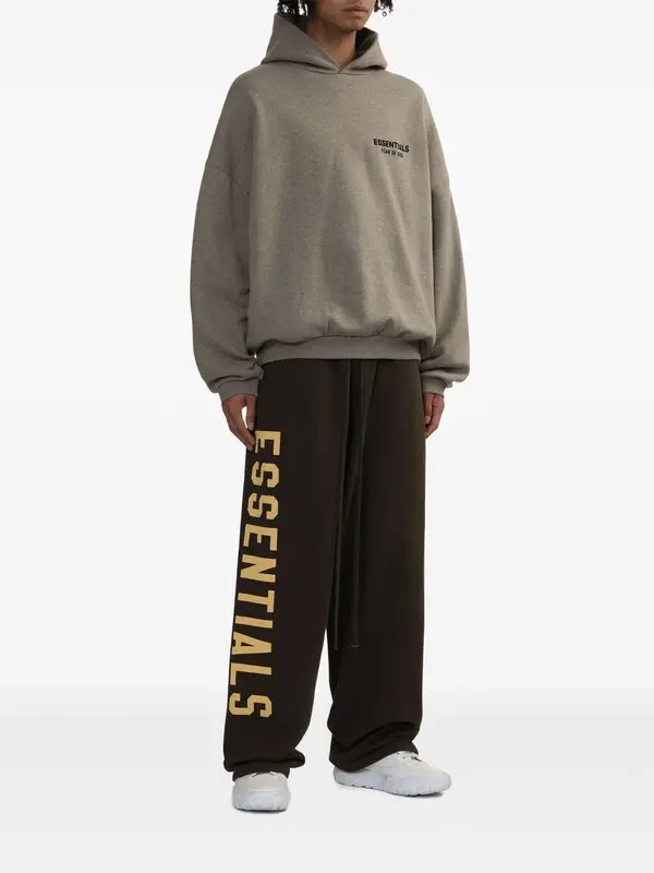 Fear Of God Logo-Print Hoodie - Grey - 52% Off | Editorialist
