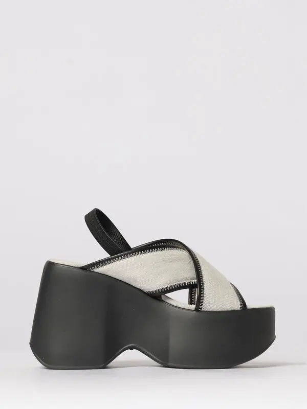 VIC MATIE Heeled Platform Sandals - Black
