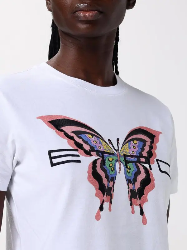 Etro T-shirt With Butterfly Graphic - Multicolor