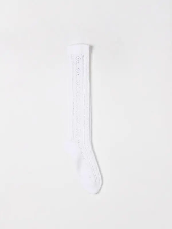 Valentino Garavani Ribbed Socks - White