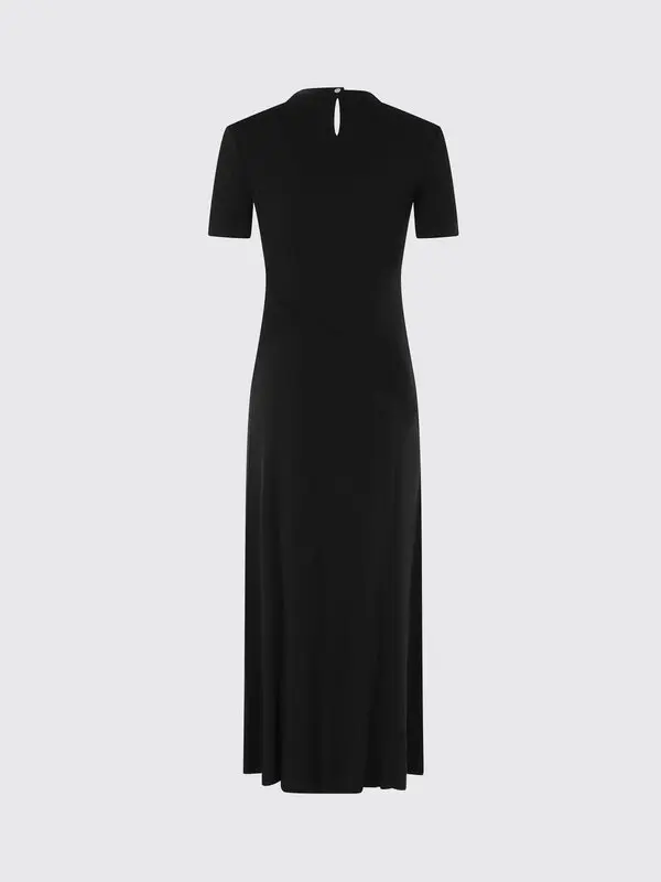 Rabanne Maxi Dress With Button Detail - Black
