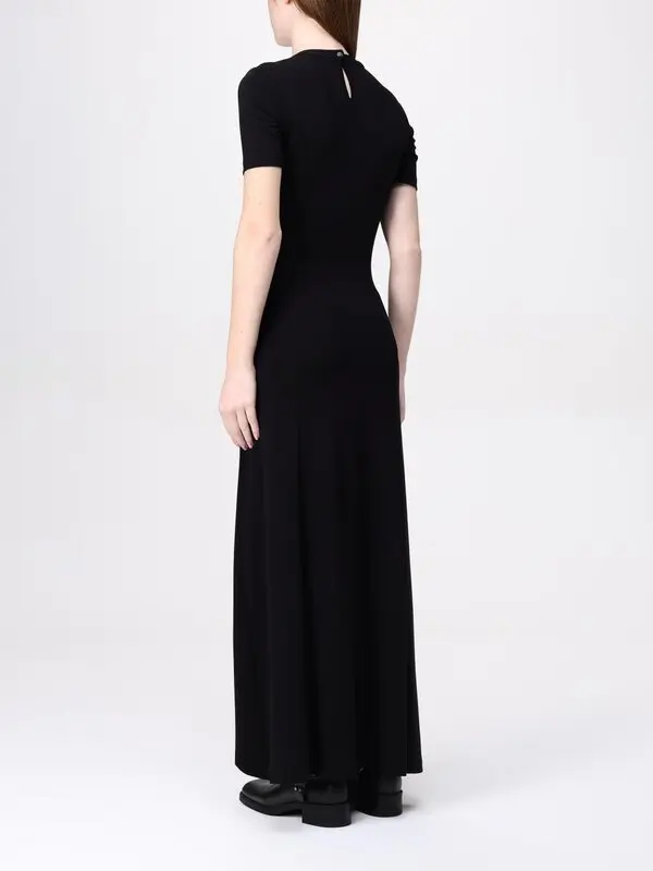Rabanne Maxi Dress With Button Detail - Black