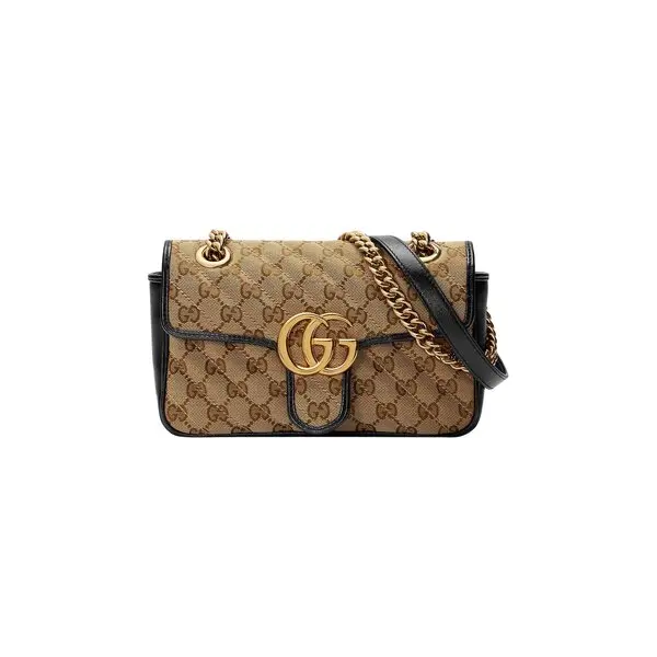 Gucci Gg Marmont Mini Shoulder Bag - Tan