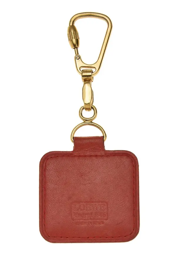 Loewe Leather Anagram Keychain