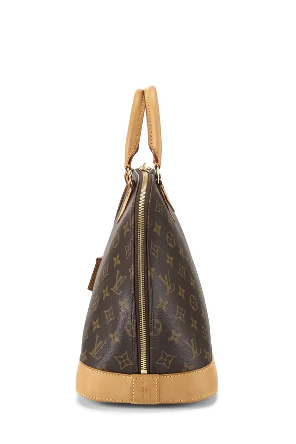 LOUIS VUITTON Monogram Alma Handbag - Brown