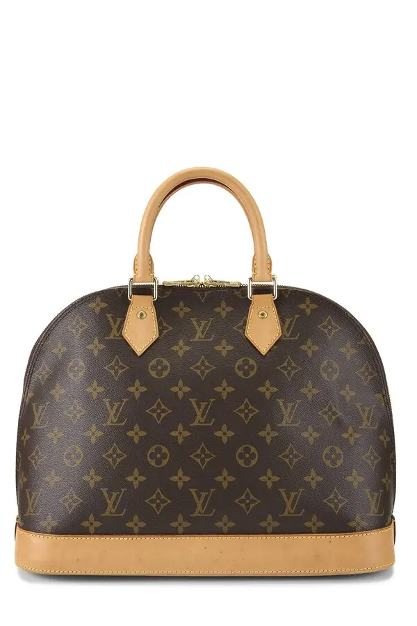 LOUIS VUITTON Monogram Alma Handbag - Brown