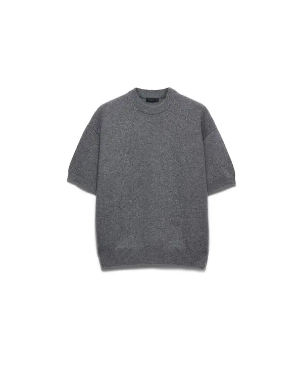 Prada Short-sleeved Re-cashmere Sweater