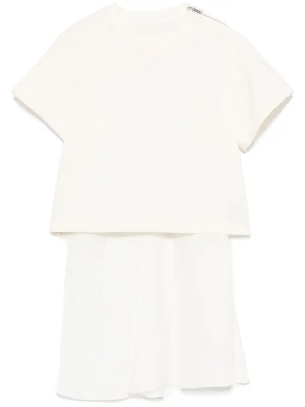 Sacai Contrast-panel T-shirt