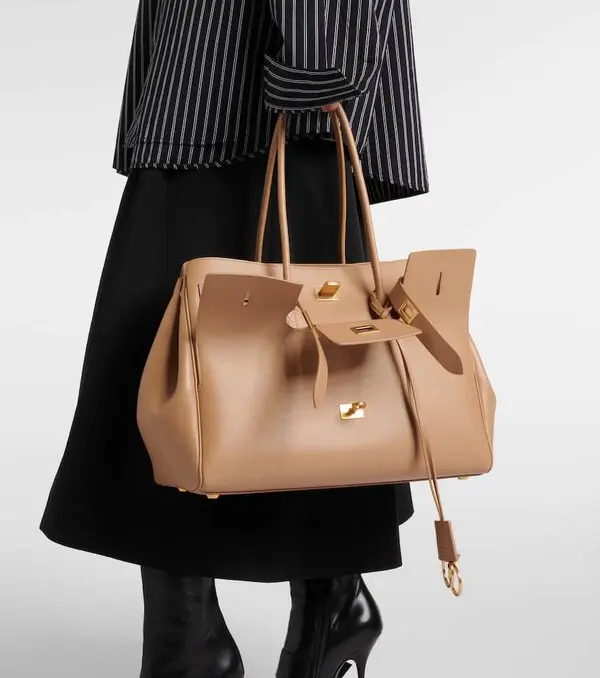 Balenciaga Bel Air Medium Leather Tote Bag
