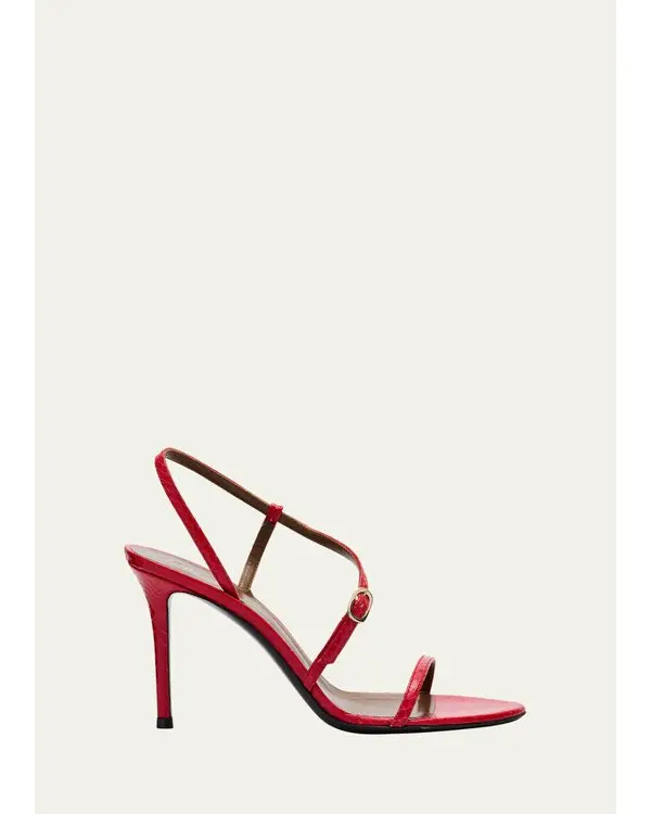 GIUSEPPE ZANOTTI Snakeskin Stiletto Sandals