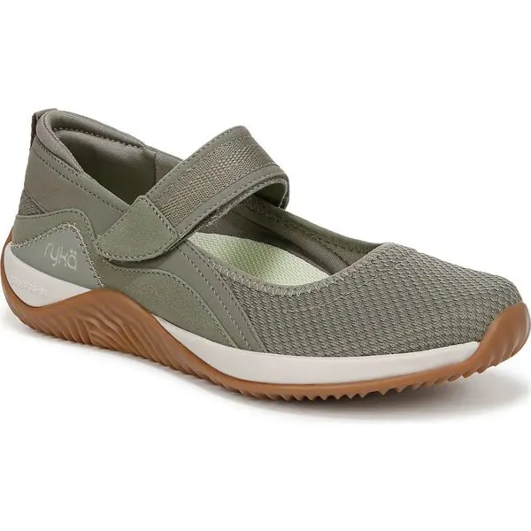 RYKA Echo Knit Mary Jane Sneaker - Vetiver Green