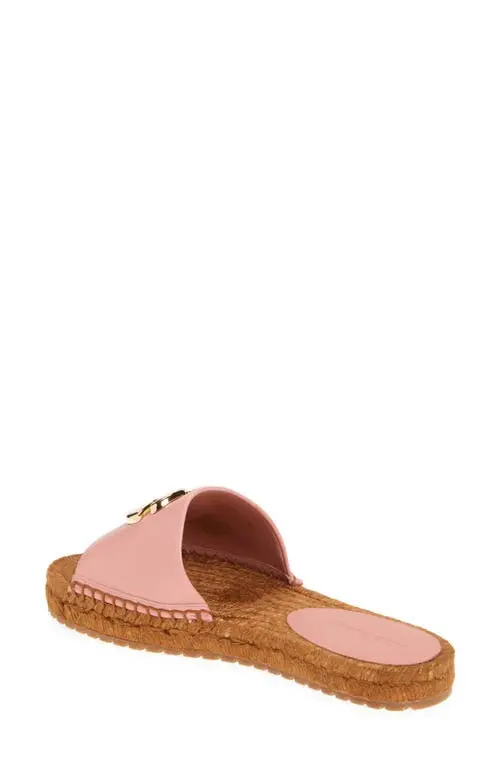 Dolce & Gabbana Dg Logo Espadrille Slide Sandal - Rosa