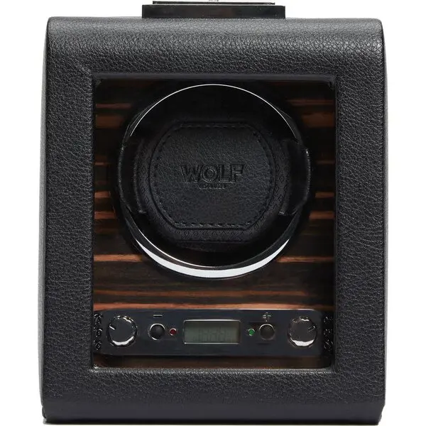 Wolf Roadster Single Watch Winder - Black