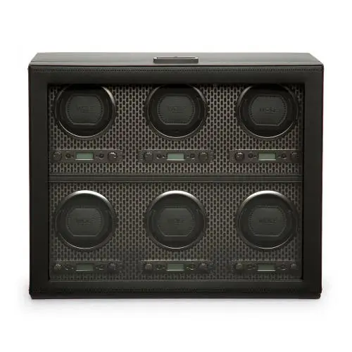 Wolf Axis 6 Piece Watch Winder - Powder Coat