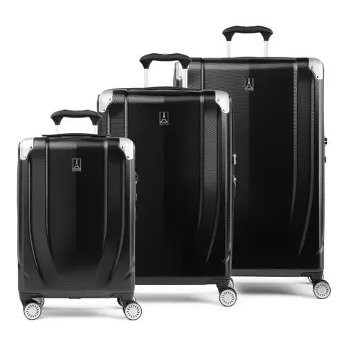 TRAVELPRO Pathways 3 Hardside Expandable 3 Piece Spinner Luggage Set - Black Knight