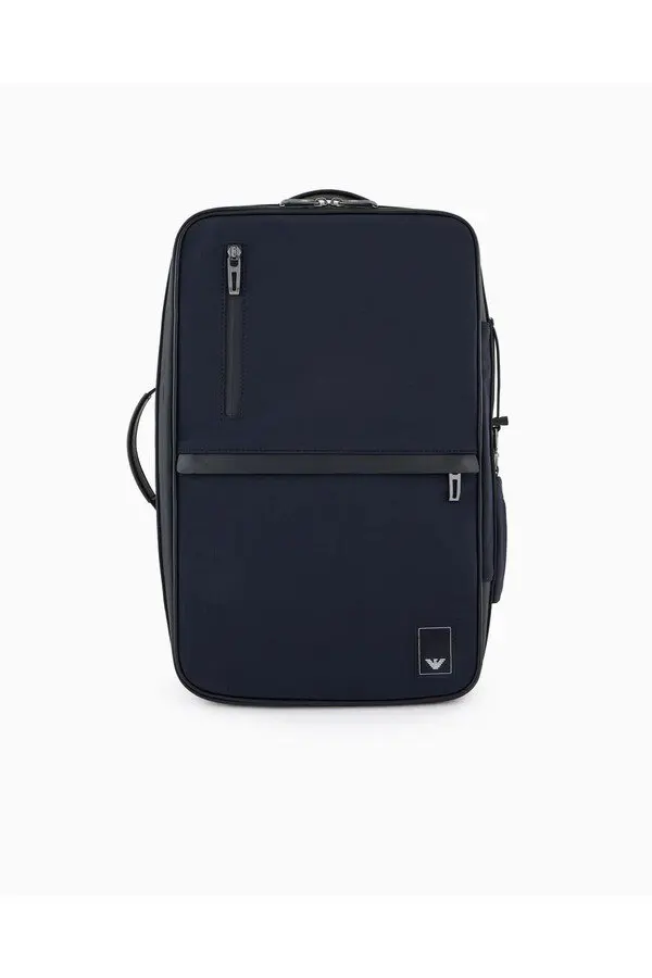 Emporio Armani Travel Essentials Nylon Backpack - Navy