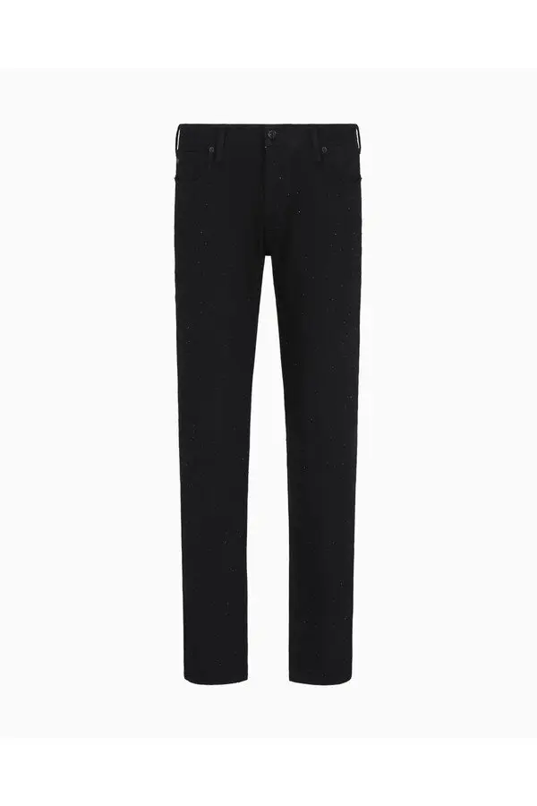 Emporio Armani Clubwear J06 Slim-fit Denim Jeans - Black