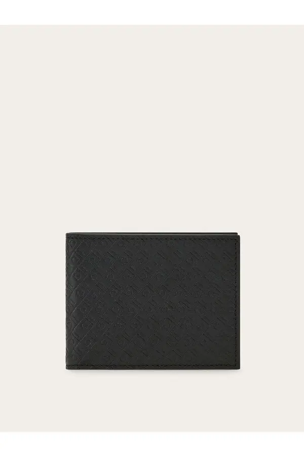 FERRAGAMO Monogram Wallet - Black