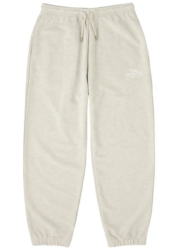 HOMIES MARBELLA Classic Logo Cotton Sweatpants - Grey