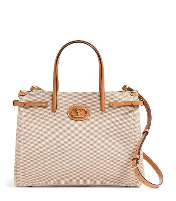 Valentino Garavani Medium Antibes Tote - Beige