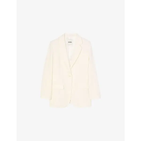 Sandro Notched-lapel Single-breasted Woven Blazer