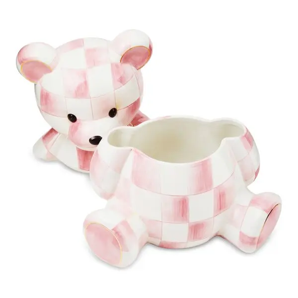 MACKENZIE-CHILDS Rosy Bear Cookie Jar