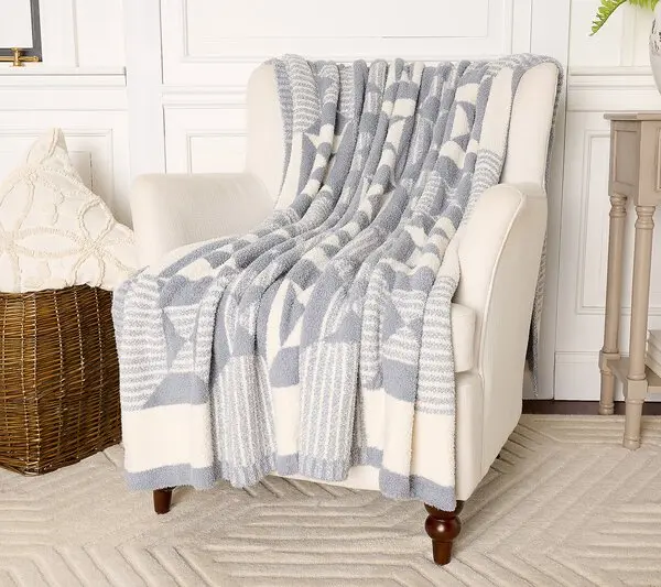 Barefoot Dreams As Is Cozychic Geo Tile 54' X 72' Blanket - One-color