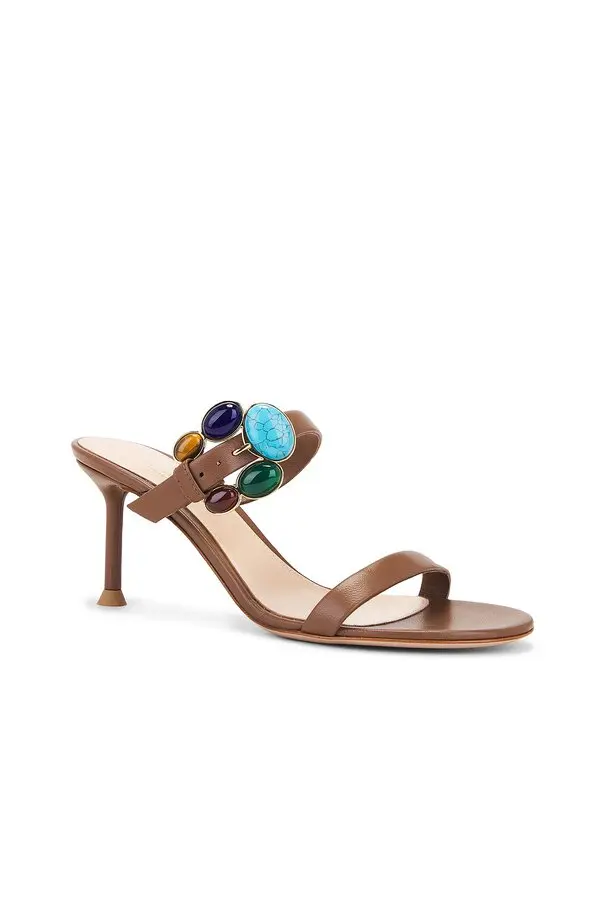 GIANVITO ROSSI Nappa Mule Sandal