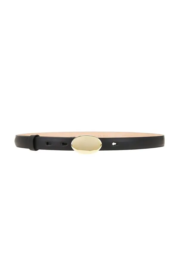 Jenni Kayne Leather Audrey Belt - Black & Brass