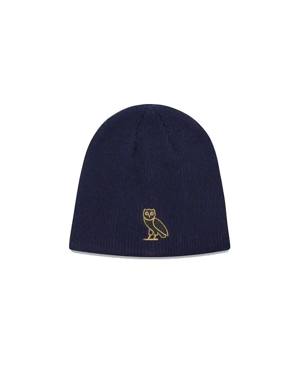 OVO Classic Owl Cuffless Beanie - Navy Blue