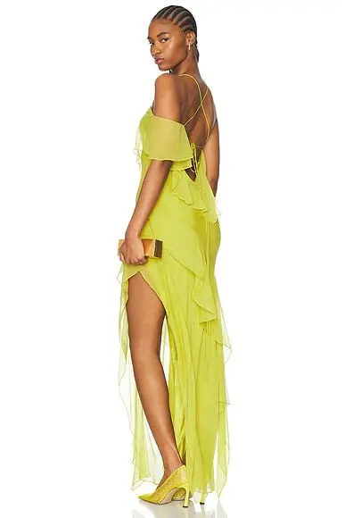 THE SEI Ruffle Bias Gown