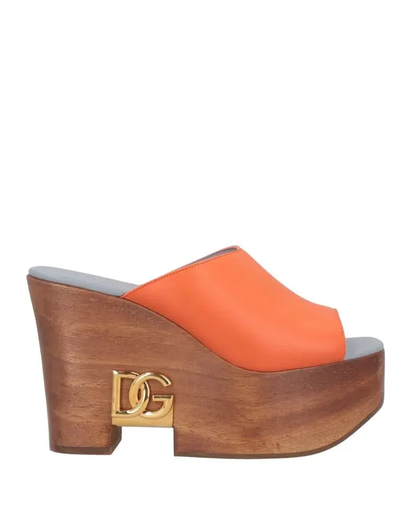 Dolce & Gabbana Calfskin Slide Sandals