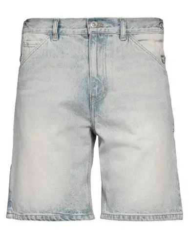 COURREGES Denim Cargo Shorts - Blue