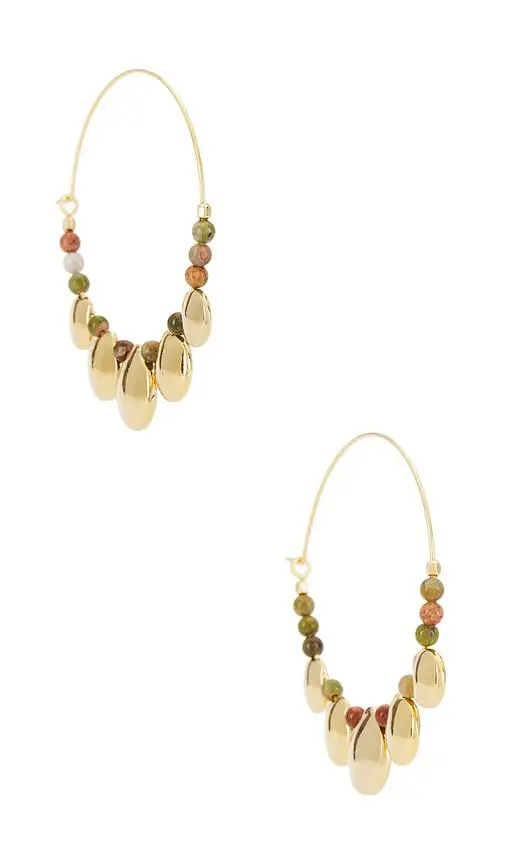 Isabel Marant Adriel Earrings - Khaki