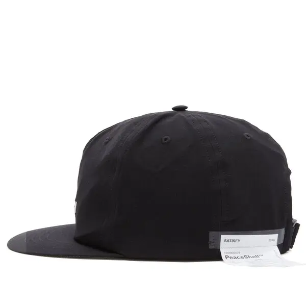 Satisfy Peaceshell™ 5-Panel Pinch Cap - Black | Editorialist