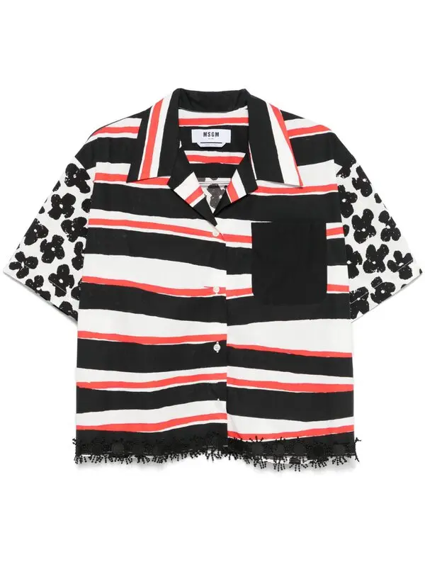 MSGM Striped Cotton Shirt