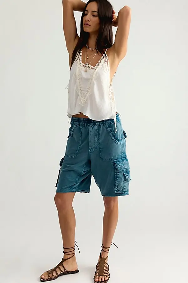 Free People Fp One Beck Shorts - Teal