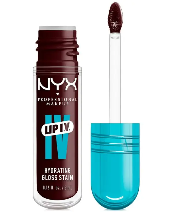 NYX PROFESSIONAL MAKEUP Lip Iv Hydrating Gloss Stain - Water Bout Wine
