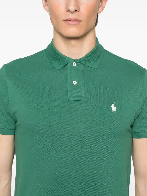 Polo Ralph Lauren Polo Pony Embroidered Polo Shirt - Green