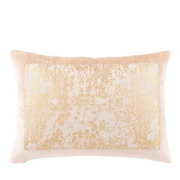 Donna Karan New York Distressed Decorative Pillow - Gold