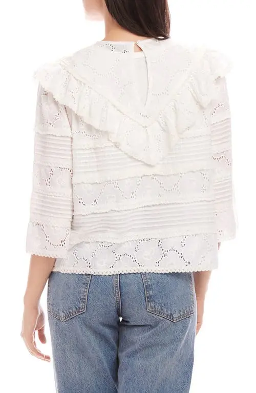 Fifteen Twenty Flora Eyelet Top