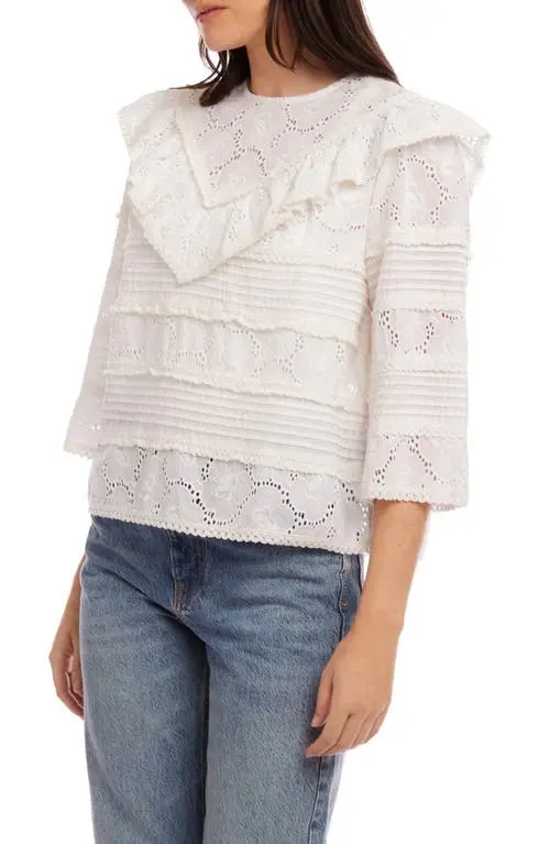 Fifteen Twenty Flora Eyelet Top