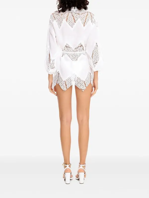 AMIR SLAMA Lace-panelled Dress