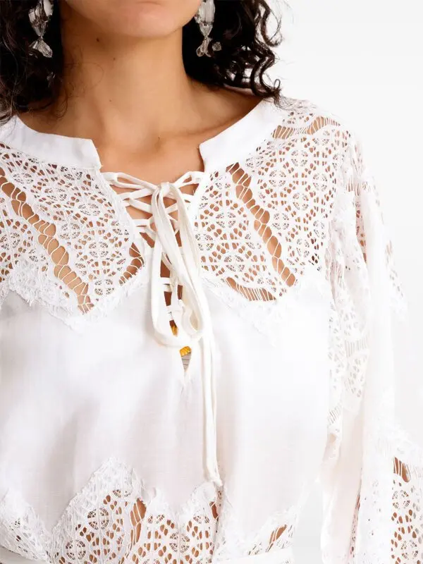 AMIR SLAMA Lace-panelled Dress